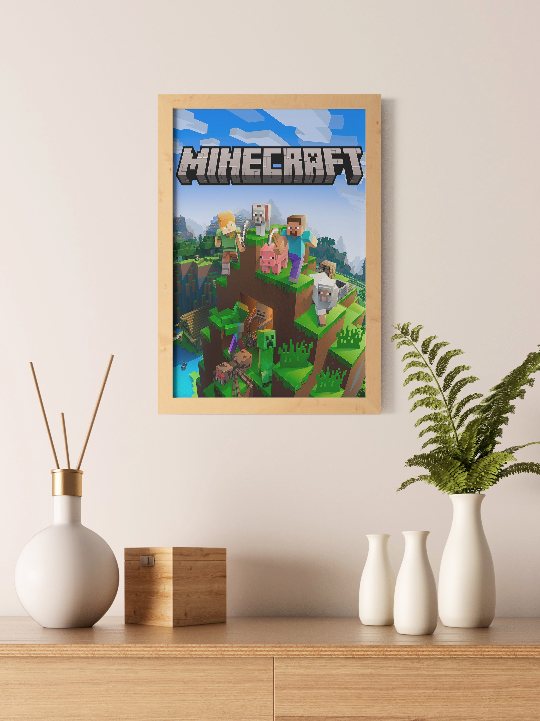 Minecraft Wall Art Minecraft Poster Game Poster Digital Poster Home ...
