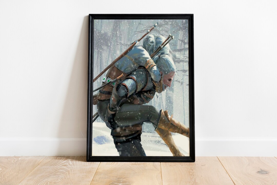 The Witcher 3 Poster, Gaming Poster, Video Game Poster, Gerald and Ciri ...