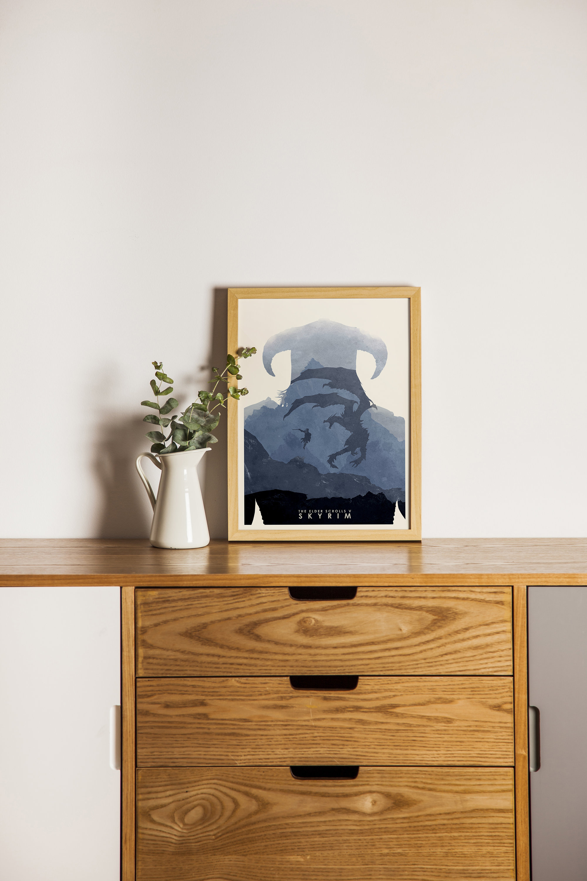 Skyrim Game Poster, Game Room Poster, Minimalist, Game Poster, Game ...