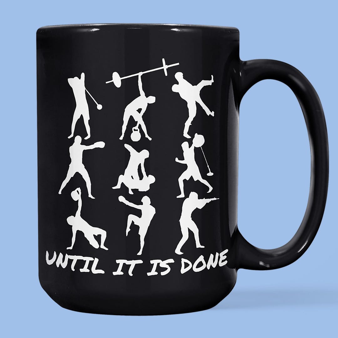 Invictus Training Methods Until It is Done Mug - Invictus Mug, Until It ...