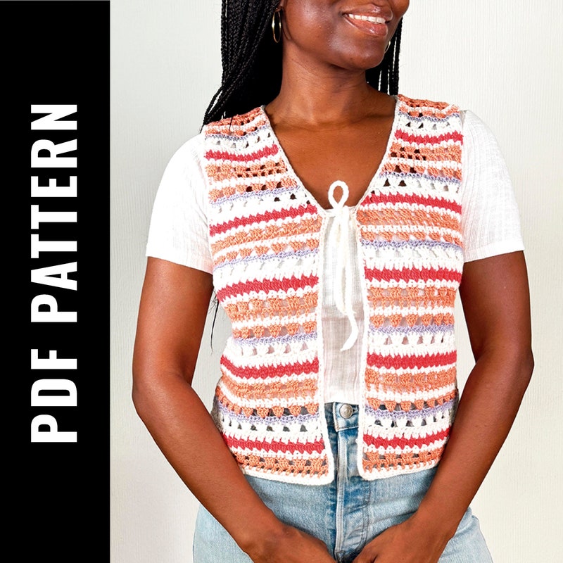Crochet Vest Pattern - Etsy