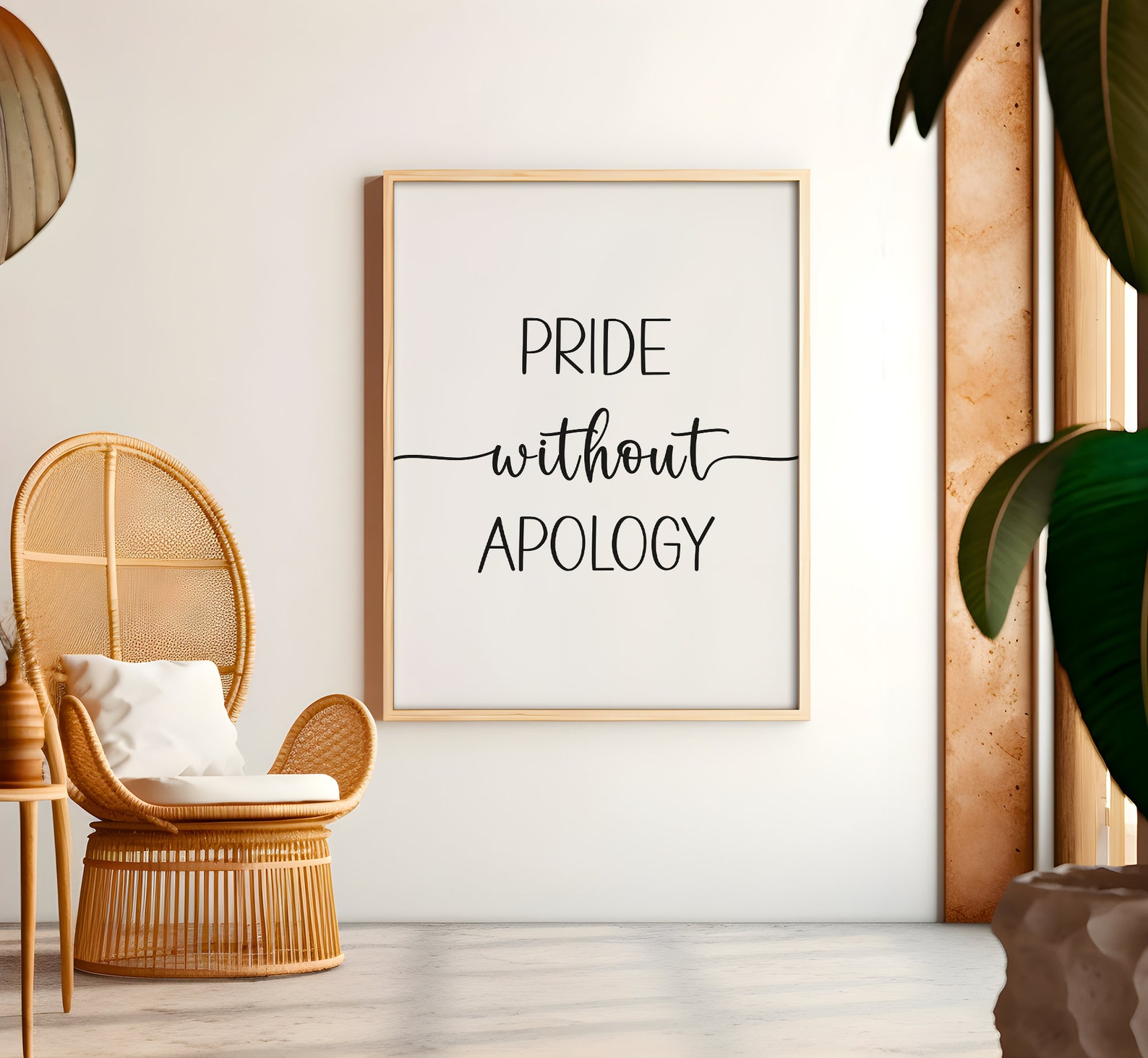LGBTQ Pride Printable Wall Art Set Motivational Quotes, Black & White ...