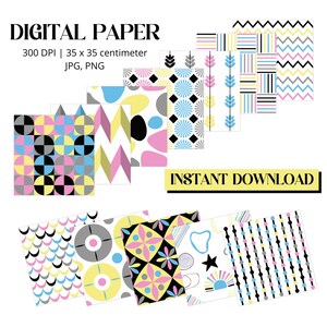 Polygender Pride Digital Scrapbook Papers 12 Seamless Patterns, Perfect ...