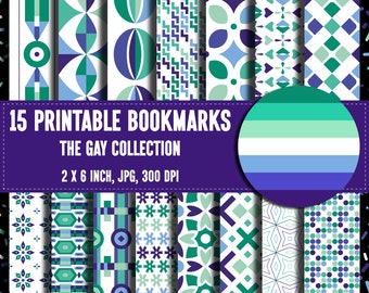 15 Minimalist Aromantic Pride Flag Printable Bookmarks Printable 2x6 ...