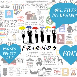 Friends tv show svg - Etsy