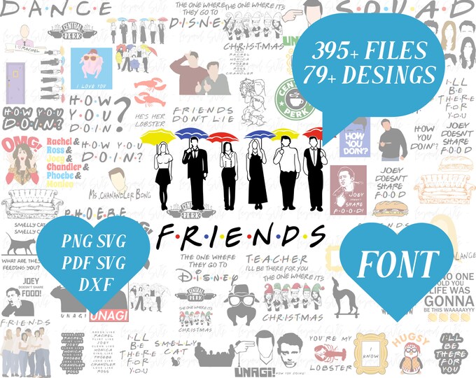 Friends Png Frinds Svg, Layered Files,svg Bundle Layered Files, Digital ...
