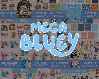 Blue Dog Birthday 3 Png, Blue Dog Svg Bundle, Blue Dog Family Png Files ...