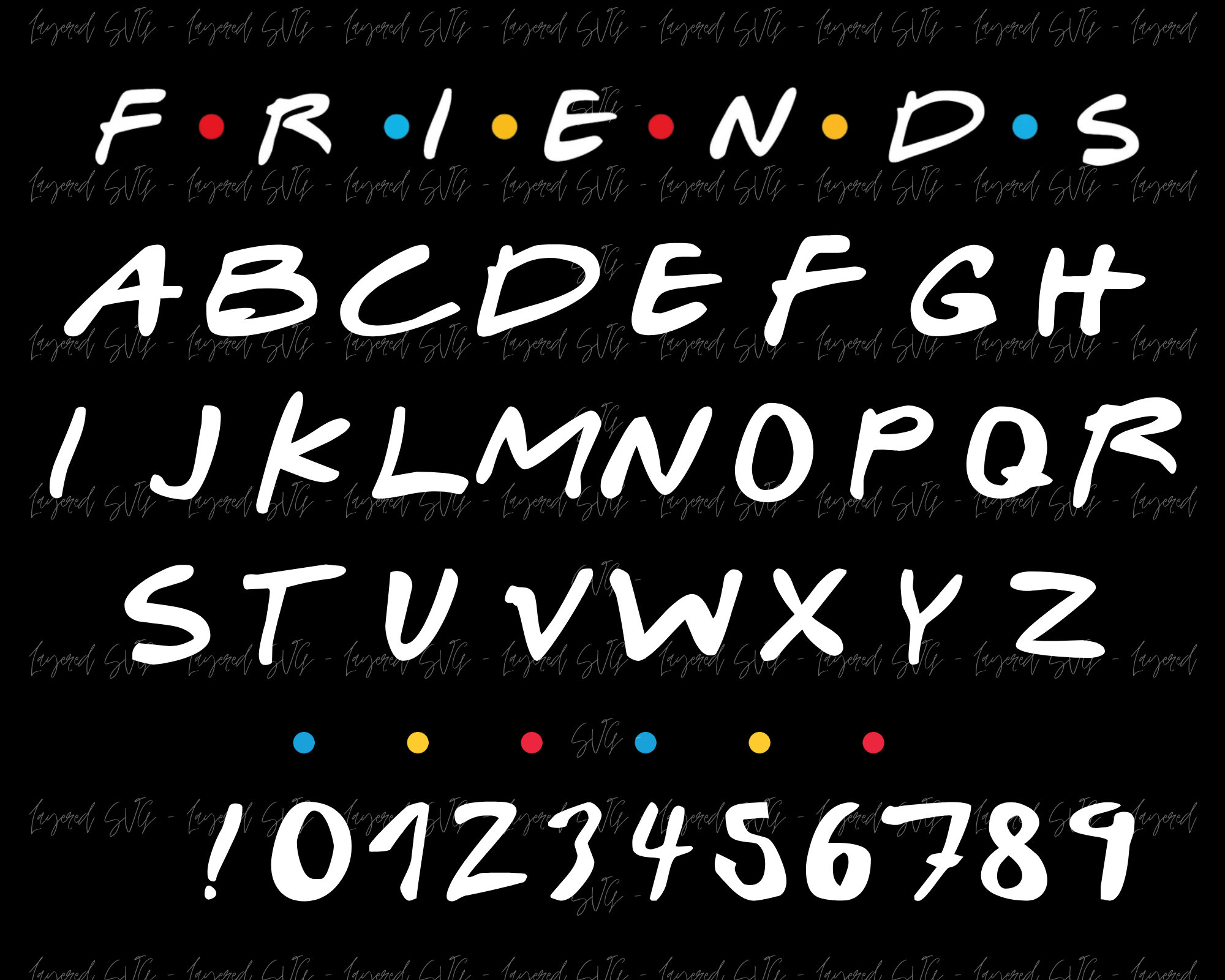 Friends Font, Friends Font for Cricut, Friends Font SVG, Cricut Font ...