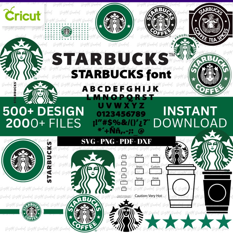 Starbuck SVG, Starbuck Cut Files Svg Eps Pdf Dxf Png for Cricut and ...