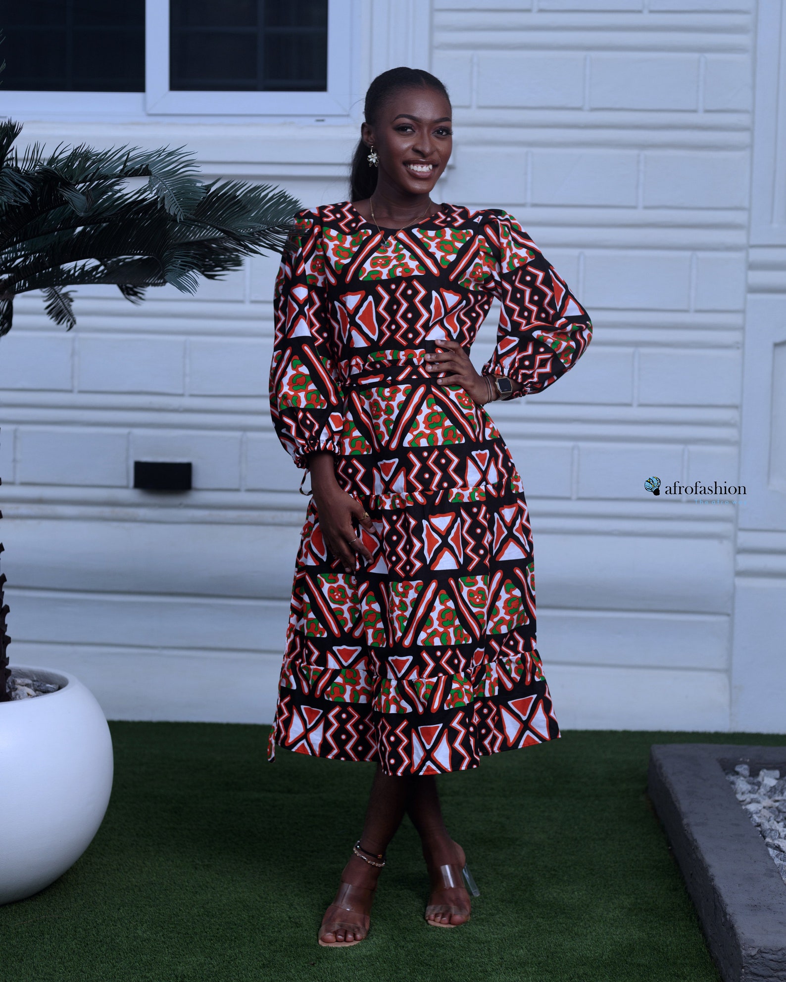 Afrofashion Nyame Nwu Na Mawu Dress - Etsy