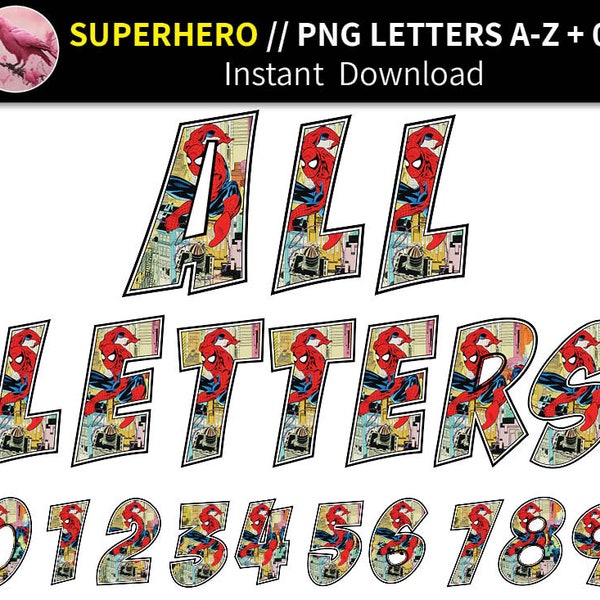 Superhero Clipart - Etsy