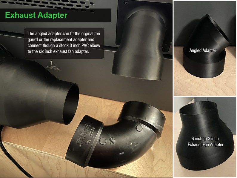 Xtool P2 Exhaust Adapters: 3D Printed Ducting Set - Etsy