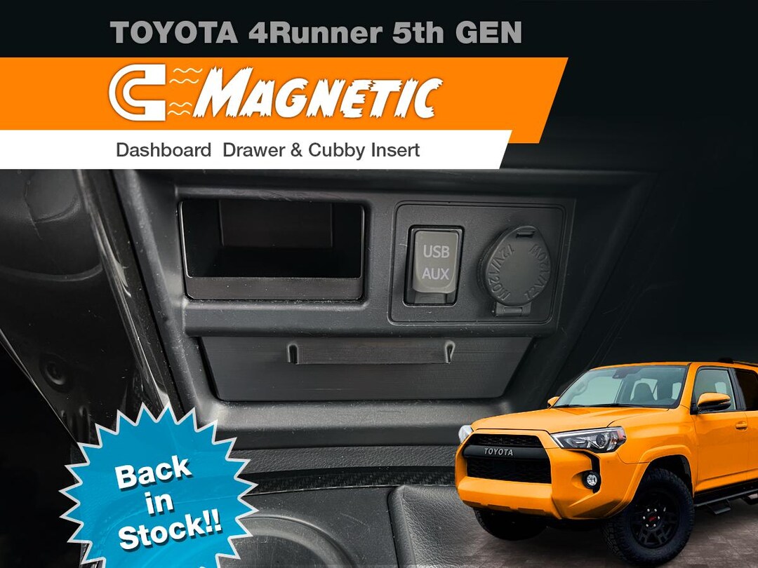 4runner Magnetic Dashboard Drawer: 5th Gen (2014+) Storage Solution - Etsy