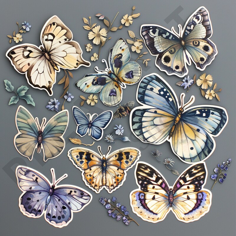 Butterfly Ephemera - Etsy