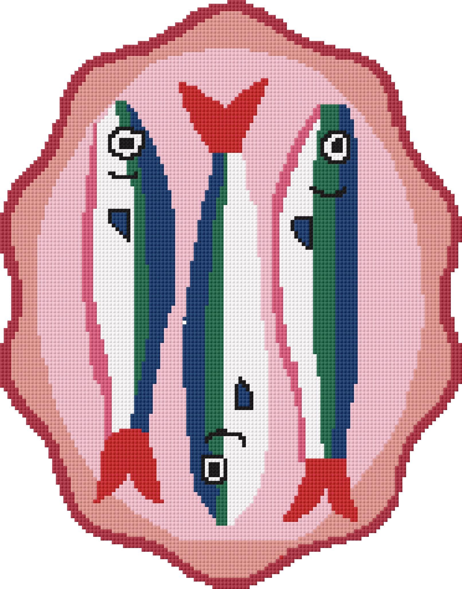 Sardine Cross Stitch Pattern: Modern Needlepoint Chart (PDF Download ...