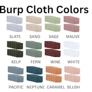 Custom Burp Cloths for Baby Personalized Embroidered Burp Cloth Organic ...