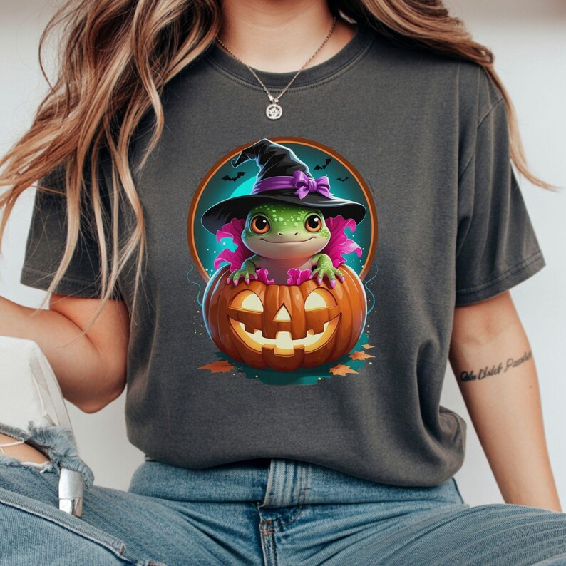 Kawaii Witch Axolotl Halloween PNG | Spooky-cute Clipart - Etsy