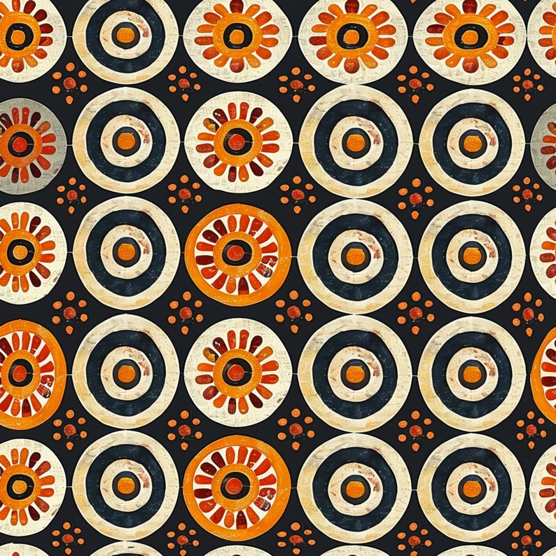 Shweshwe African Pattern Digital Paper, Seamless Tribal Backgrounds ...
