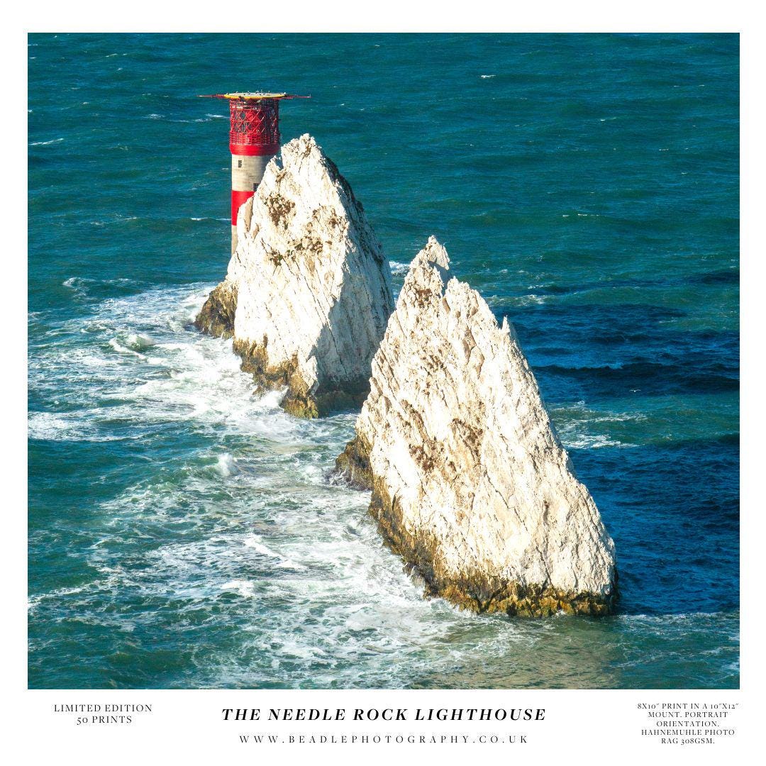 Needles Lighthouse Print Limited Edition Coastal Photography, Nautical ...