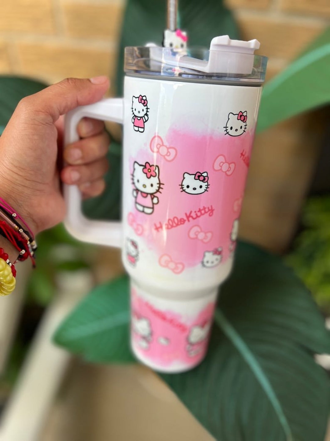 Hello Kitty Tumbler 40oz Stainless Steel Stanley Cup Christmas Gift for ...