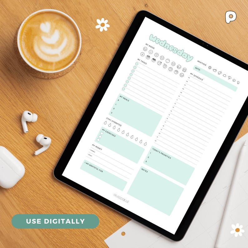 Daily Planner | 7 Days Planner Printable | Weekly Planner | Daily to Do ...