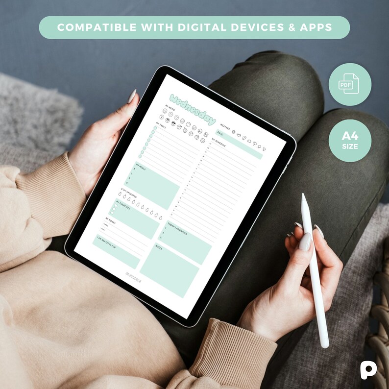 Daily Planner 7 Days Planner Printable Weekly Planner Daily to Do List ...