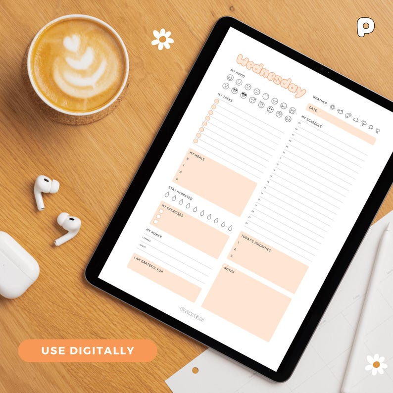 Daily Planner | 7 Days Planner Printable | Weekly Planner | Daily to Do ...