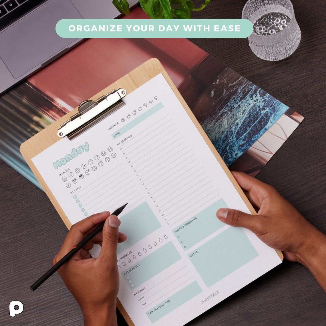 Daily Planner 7 Days Planner Printable Weekly Planner Daily to Do List ...