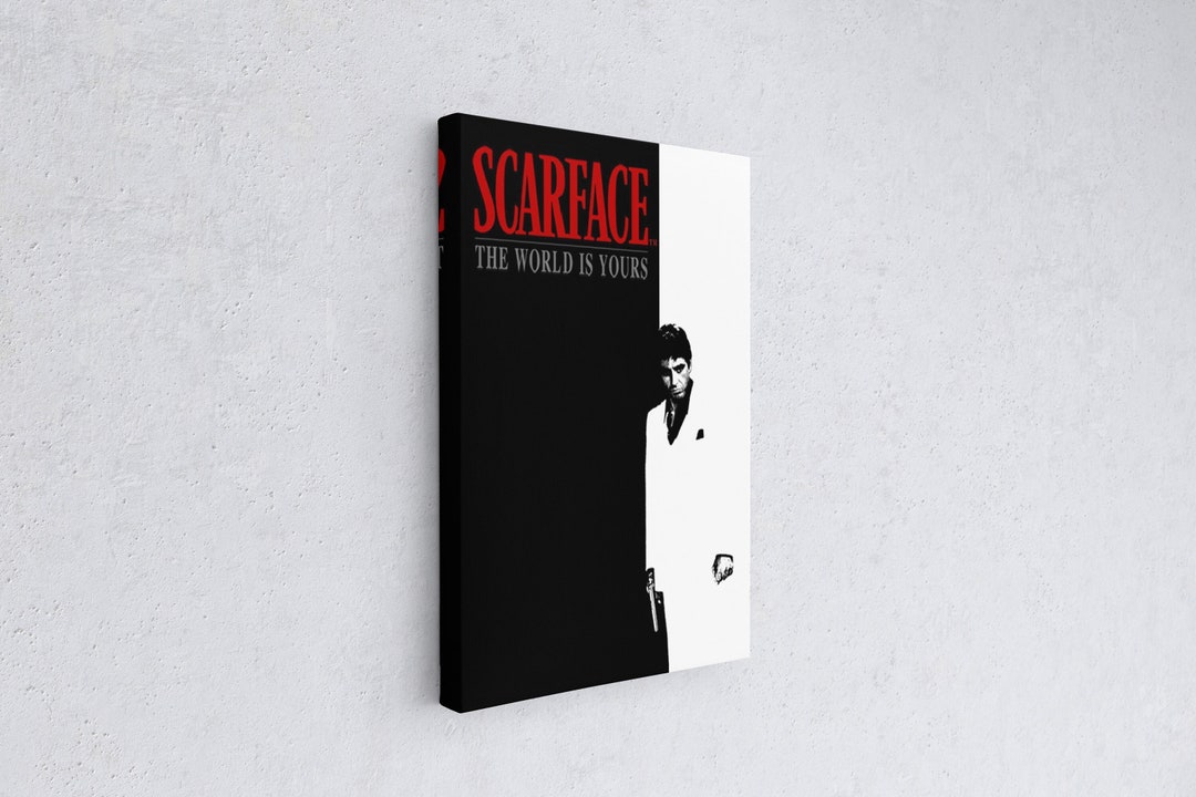 Scarface Canvas Poster/al Pacino Movie Poster Canvas Wall Art - Etsy