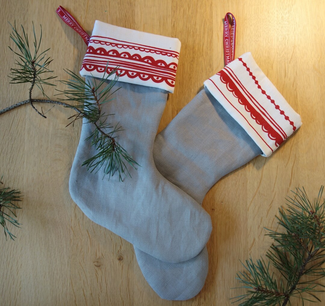 St. Nicholas Stocking, St. Nicholas Boots, Christmas Stocking, Gift for ...