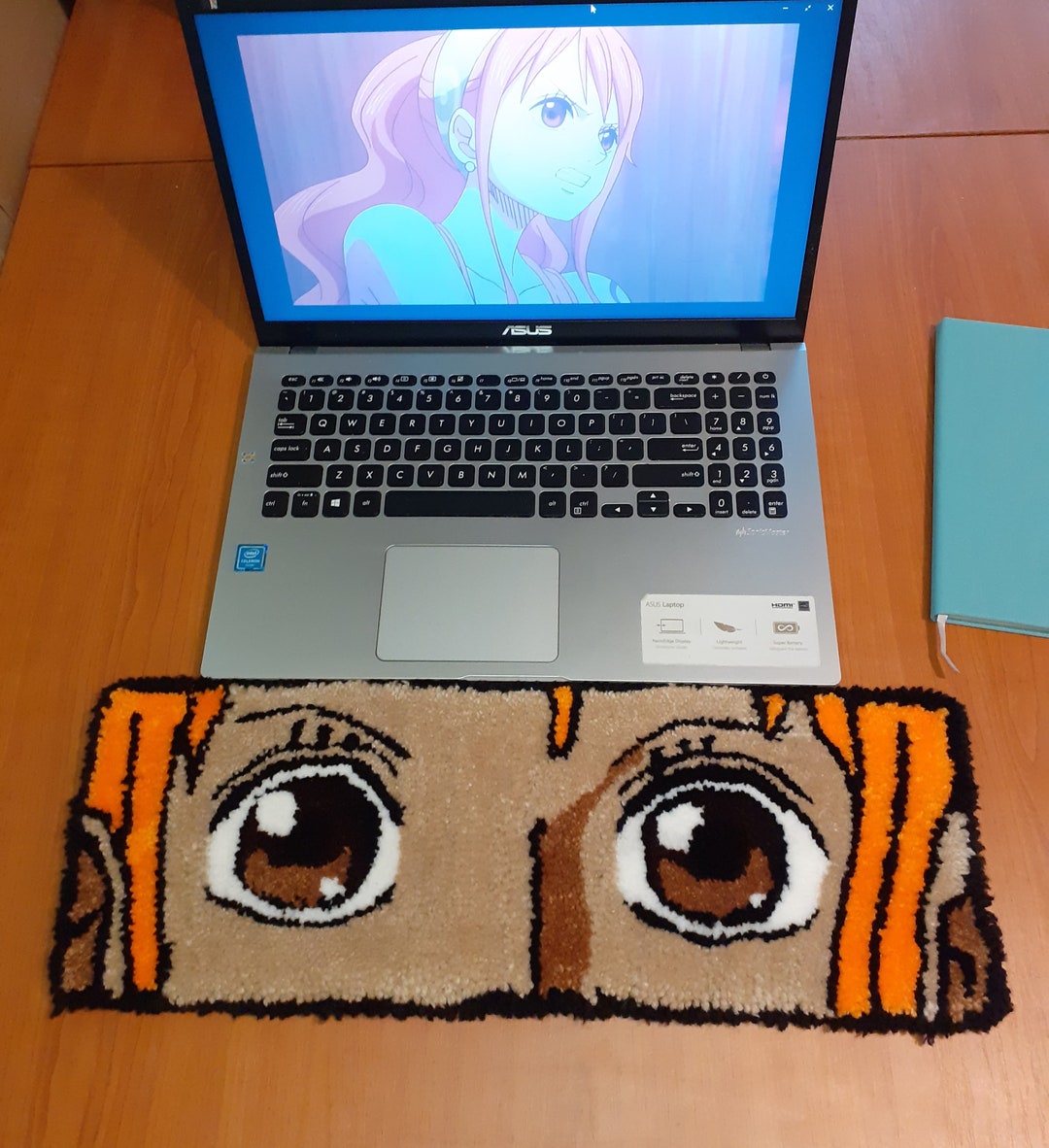 One Piece Nami Keyboard Tufted Rug, Gaming Tufted Rug, One Piece Anime ...