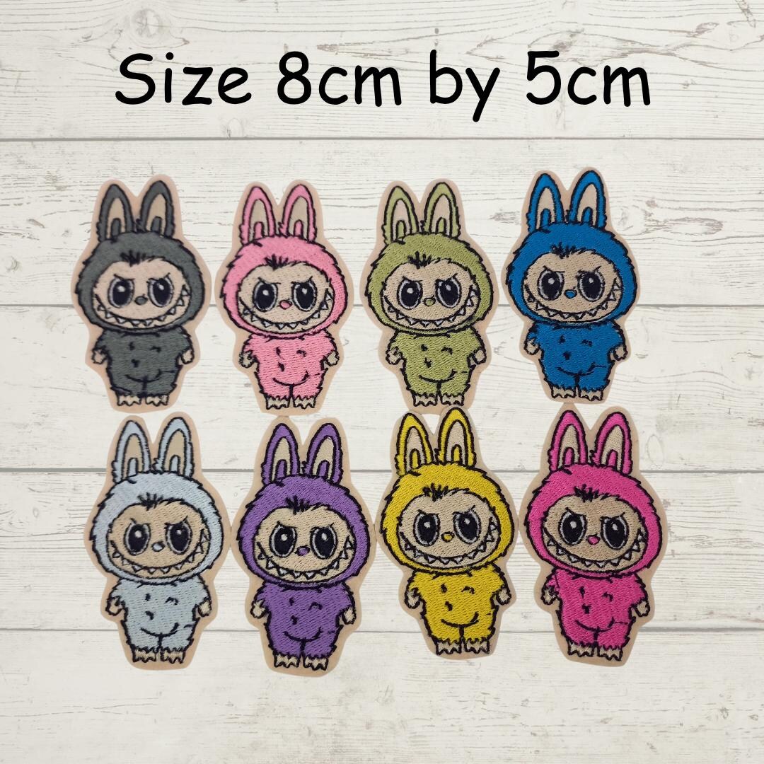 Patch bordado de Labubu para passar a ferro – Patch fofo de desenho ...