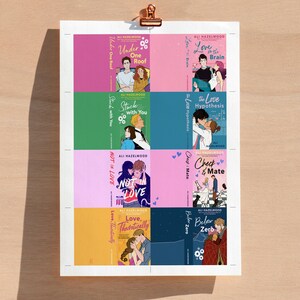 Small Book Cover Download Romance Books Printable - Etsy