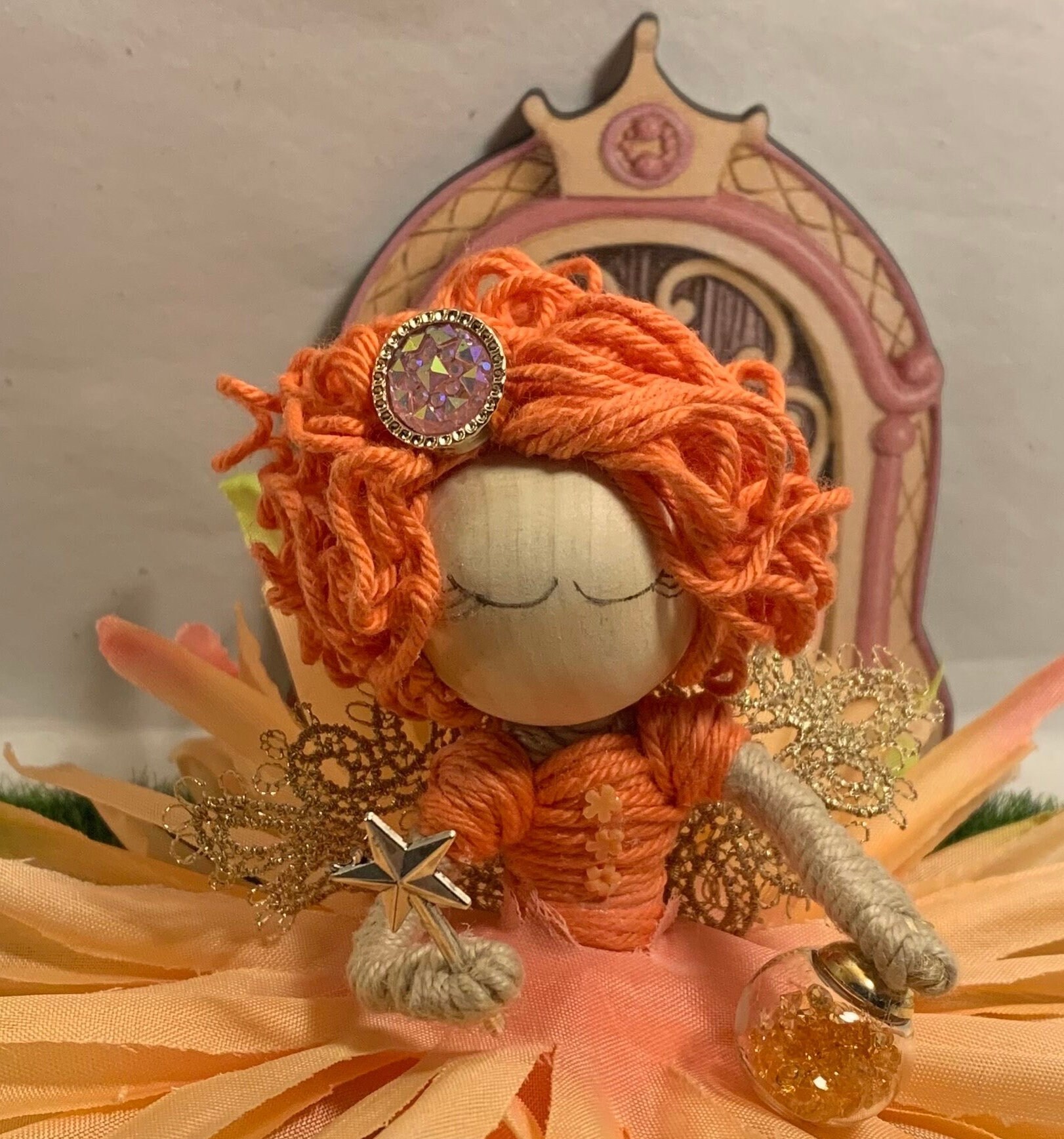 Coralie , a Coral Fairy Sister, Wire Doll to Collect, Posable, Birthday ...