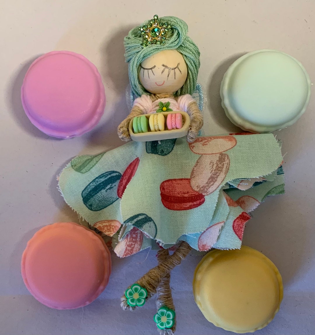 Macaron Fairy Sister, Afternoon Tea Style, Poseable Wire Doll, Birthday ...