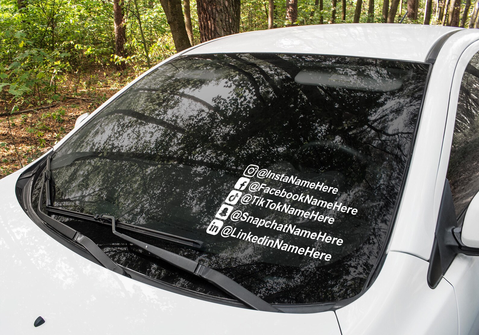 2x Instagram Sticker Car, Custom Instagram Decal, Social Media Decal ...