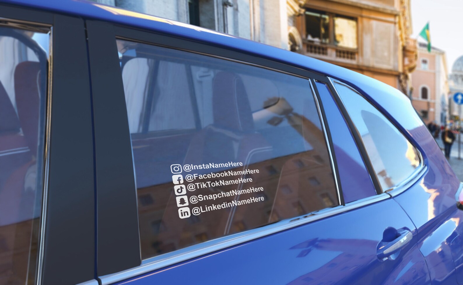 2x Instagram Sticker Car, Custom Instagram Decal, Social Media Decal ...