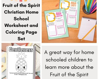 Fruit of the Spirit Printable Activity Pack for Kids | Coloring Page ...