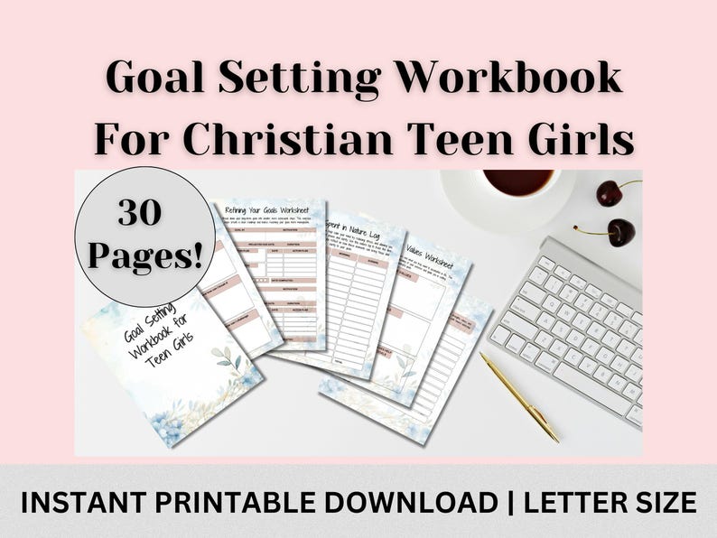 Faith-based Goal Setting Workbook for Christian Teen Girls - Etsy