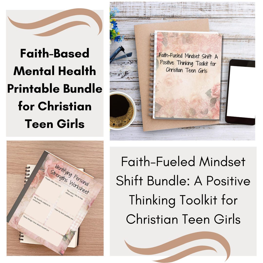 Christian Teen Girl Mini Devotional and Worksheet Bundle -faith Fueled ...