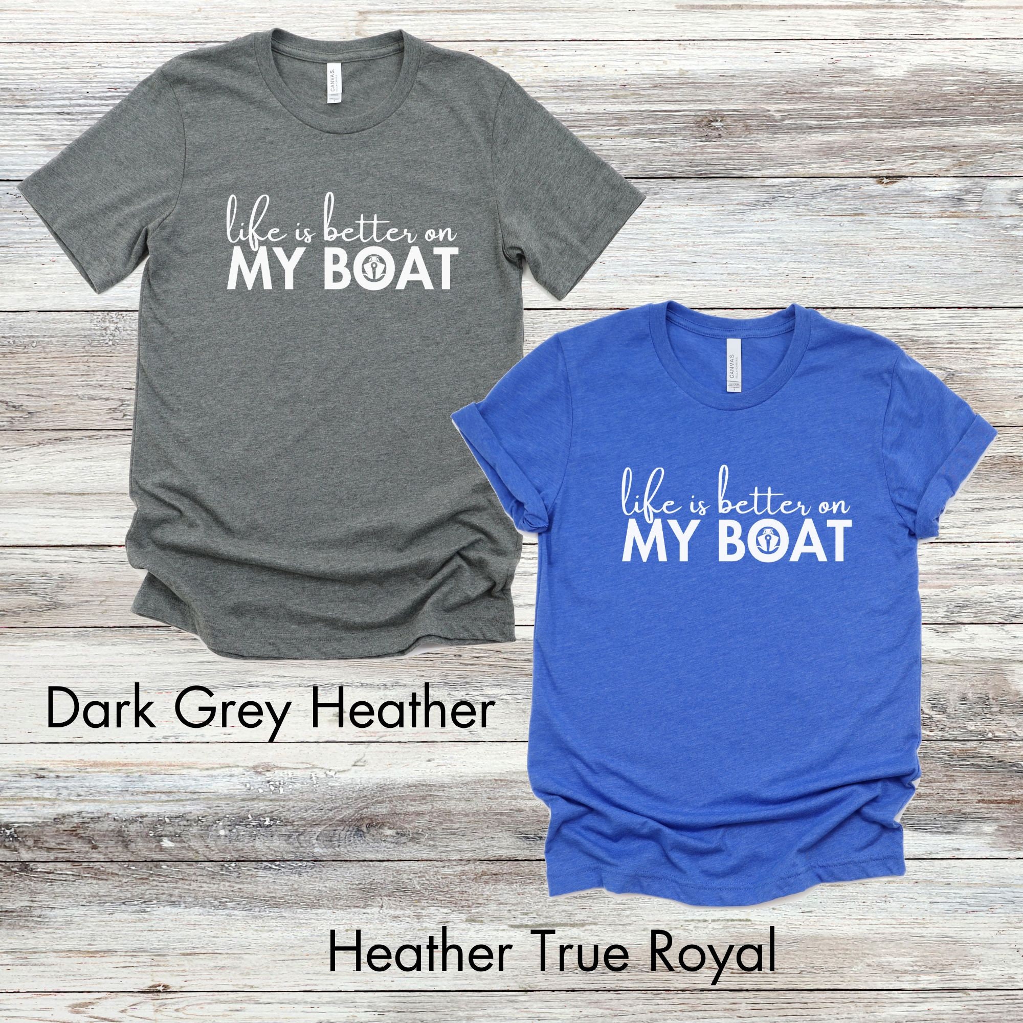 Life is Better on My Boat T-shirt, Boat Life Saying, Nautical Anchor ...