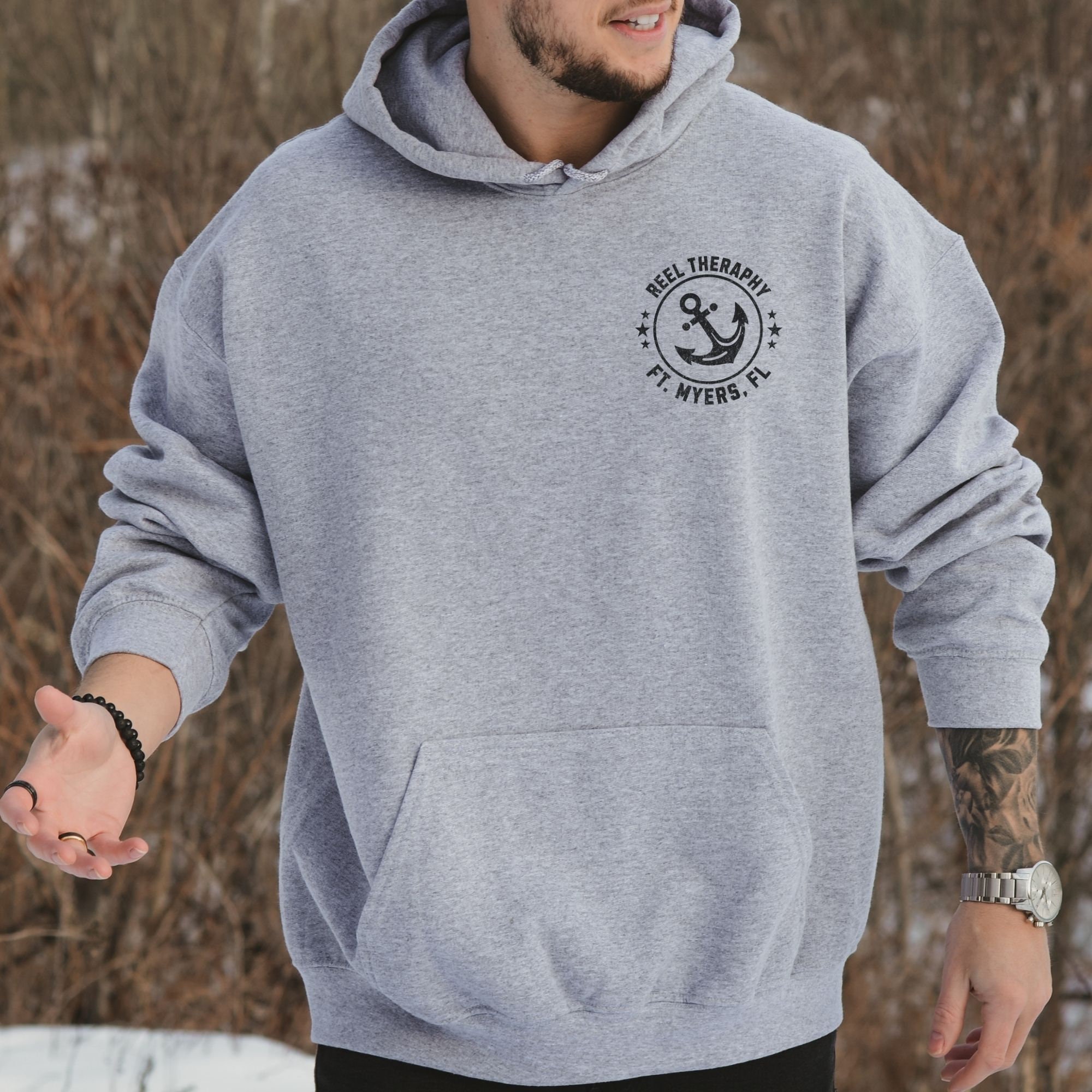 CUSTOM Boat Name Anchor Hoodie, Personalized Boating Hooded Sweatshirt ...