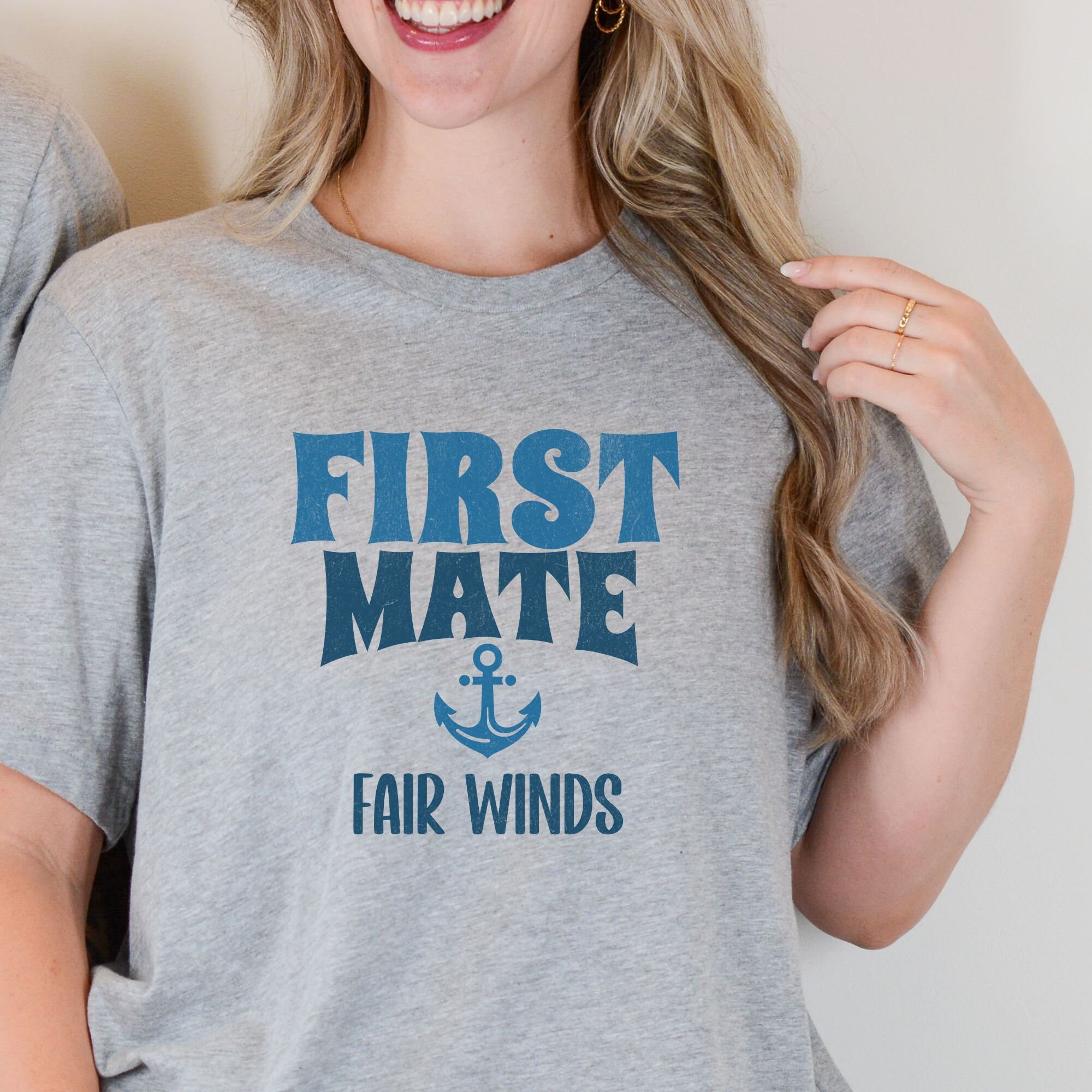 First Mate Boat T-shirt, Custom Boat Name Shirt, Captain First Mate ...