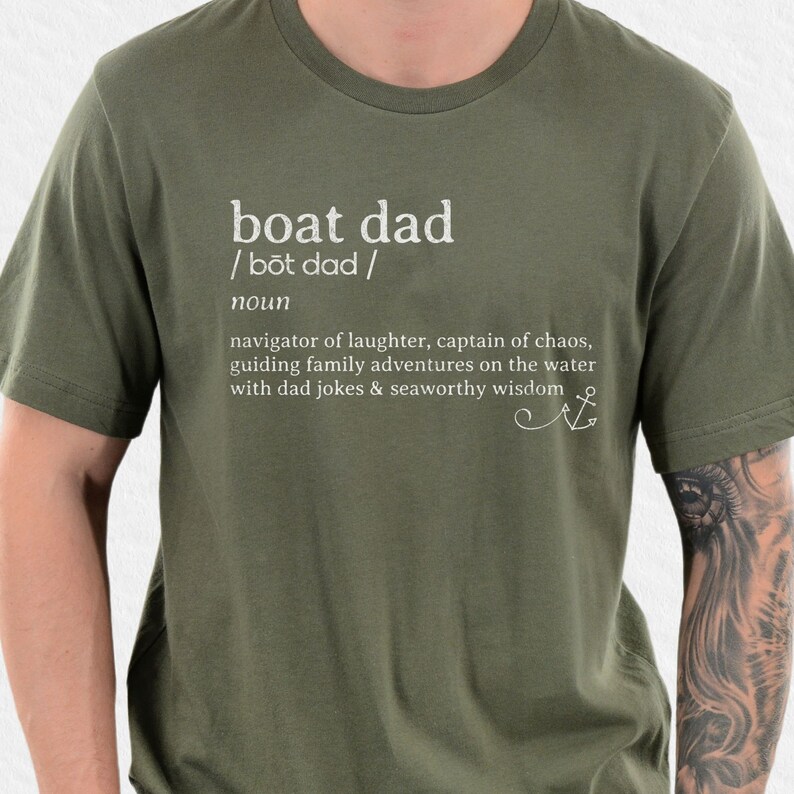 Boat Dad Definition Shirt, Boat Gift for Dad, Funny Boat Dad Definition ...
