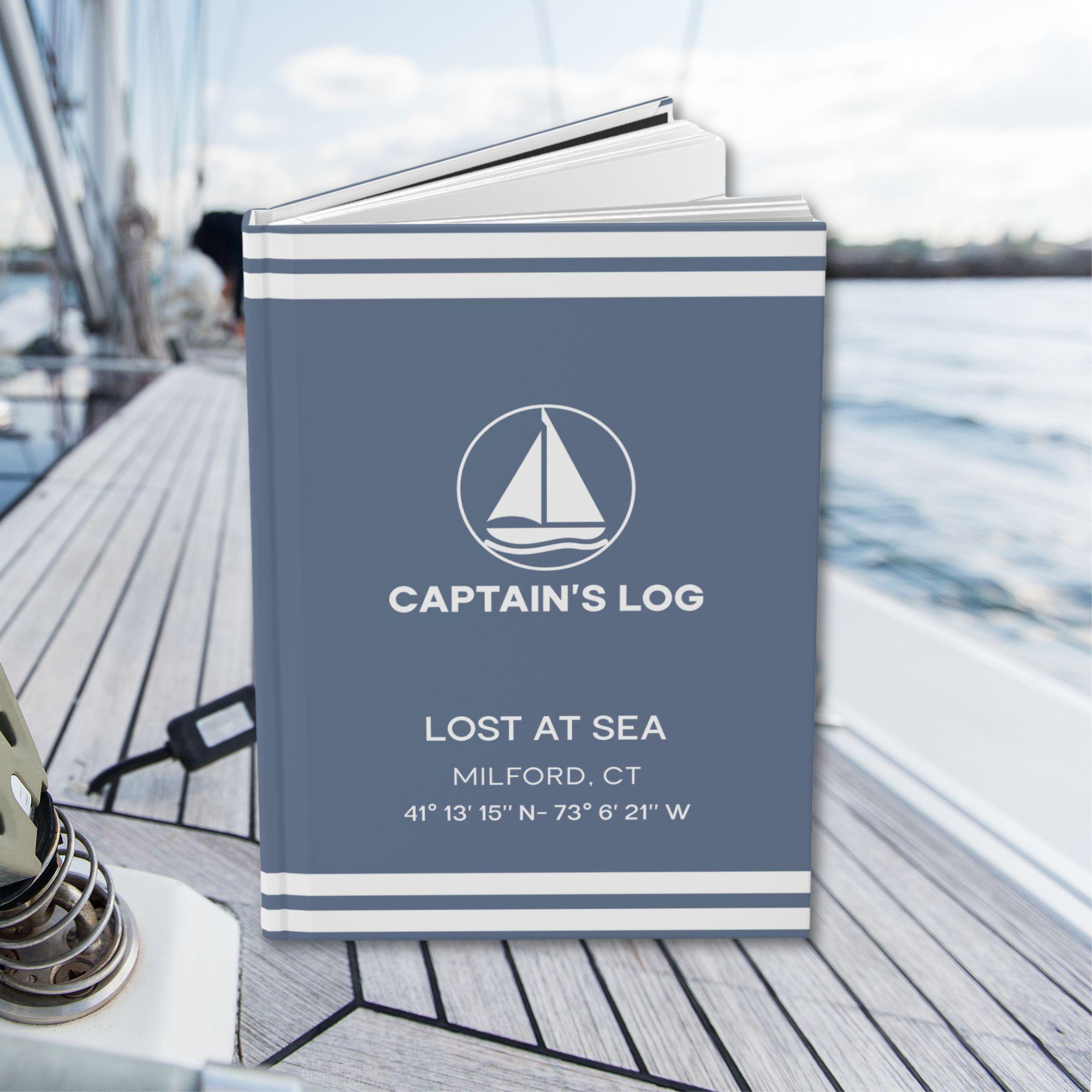 Sailboat Captain's Log Book, Custom Log Book, Ship Log Book, Sailing ...
