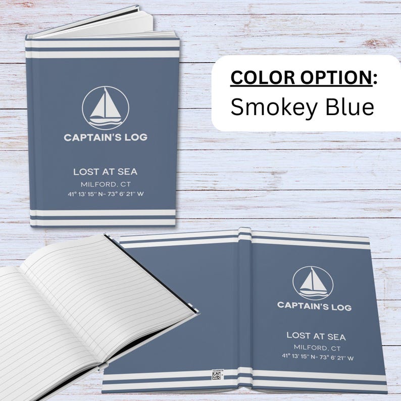 Sailboat Captain's Log Book, Custom Log Book, Ship Log Book, Sailing ...