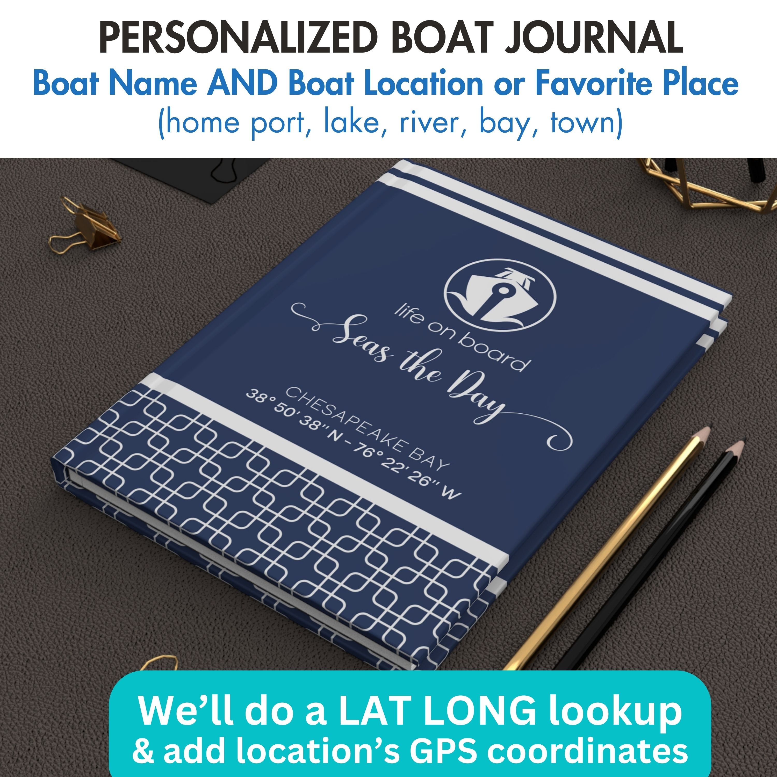 Boat Log Book, Boat Gift, Boat Accessories, Boat Journal, Boat Notebook ...