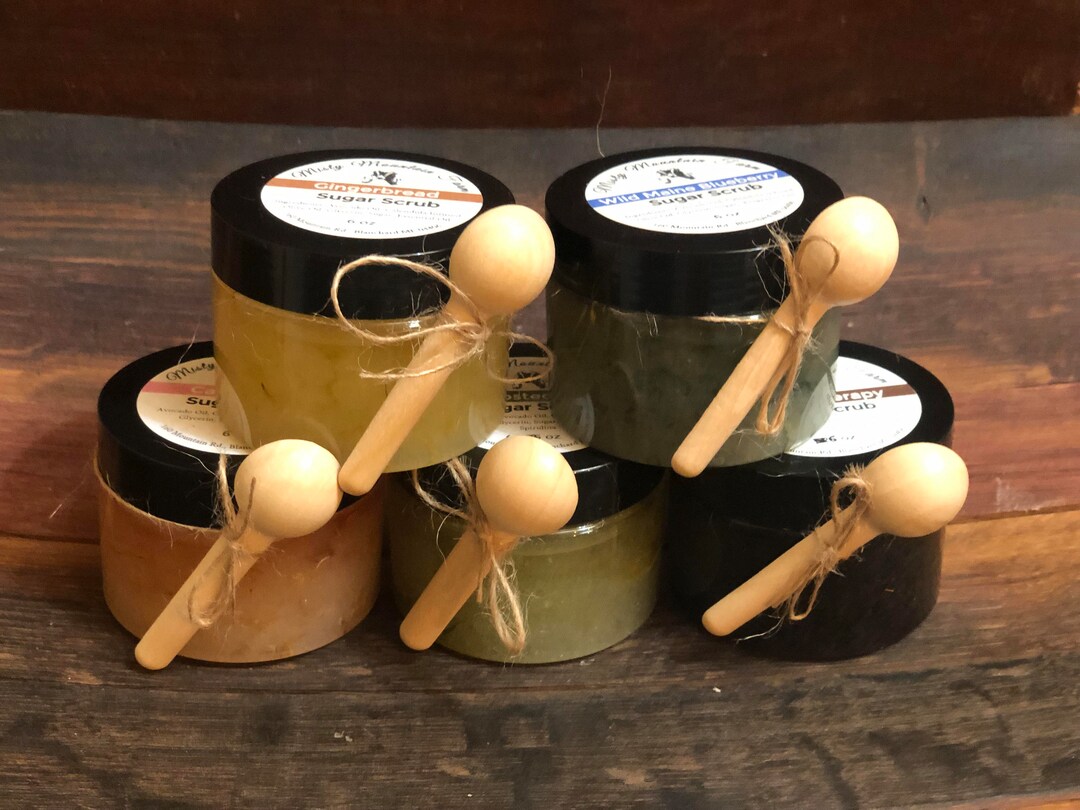 Exfoliating Sugar Scrub, Body Scrub, Body Polish, All Natural Sugar ...