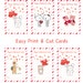 Printable Cute Animals Valentine's Day Cards for Kids, School Valentine ...