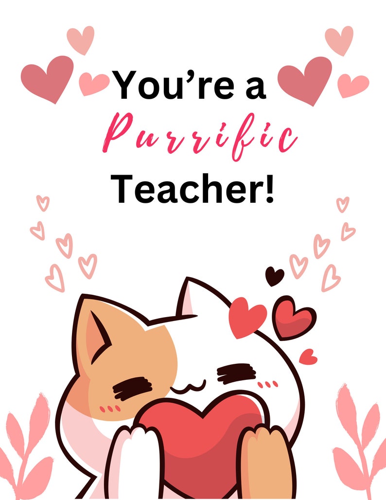 Printable Cute Animals Valentine's Day Cards for Kids, School Valentine ...